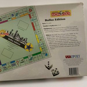 Hasbro | Games | Vintage Monopoly Dallas Edition Cowboys Texas Stadium ...